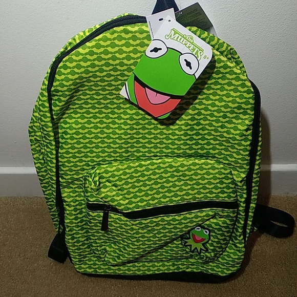 Disney | Bags | Disney Theme Park Kermit The Frog Adult Backpack New ...